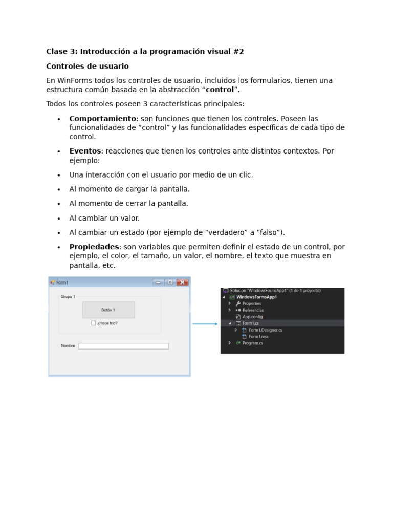 Clase - 3 - Introducción A La Programación Visual - 2 | PDF