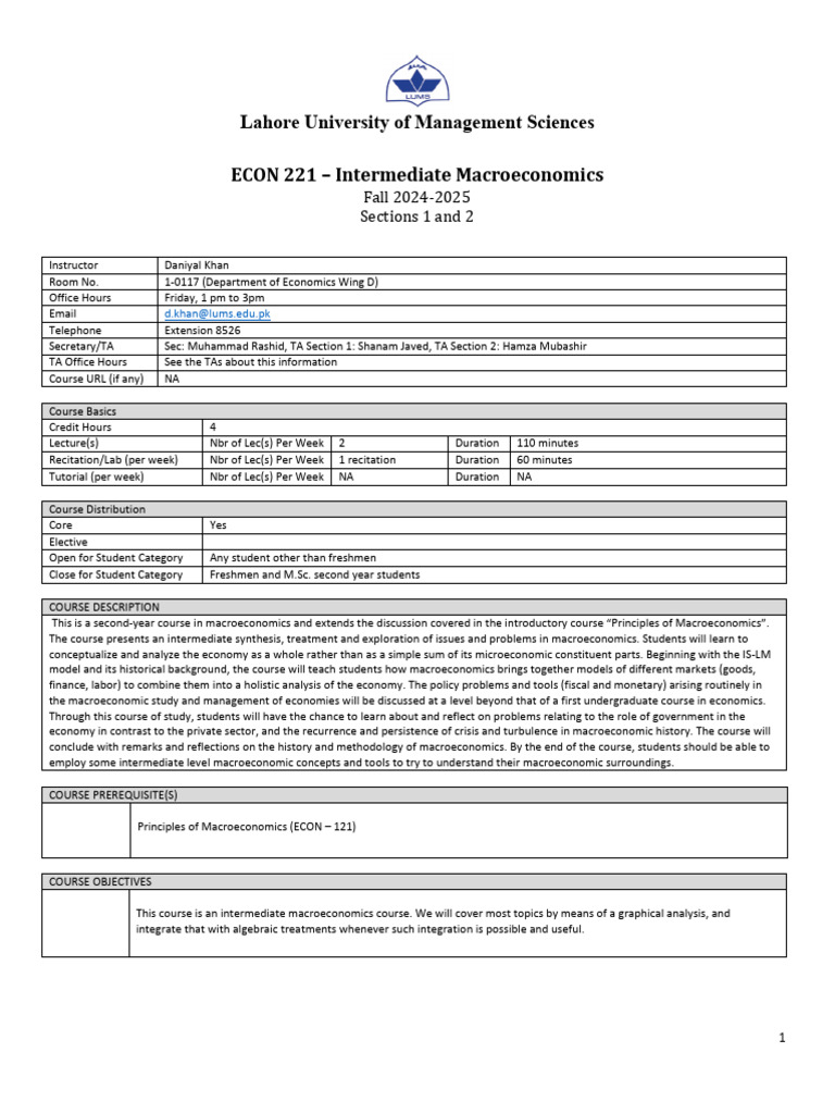 ECON221 InterMacro 3sep2024 | PDF