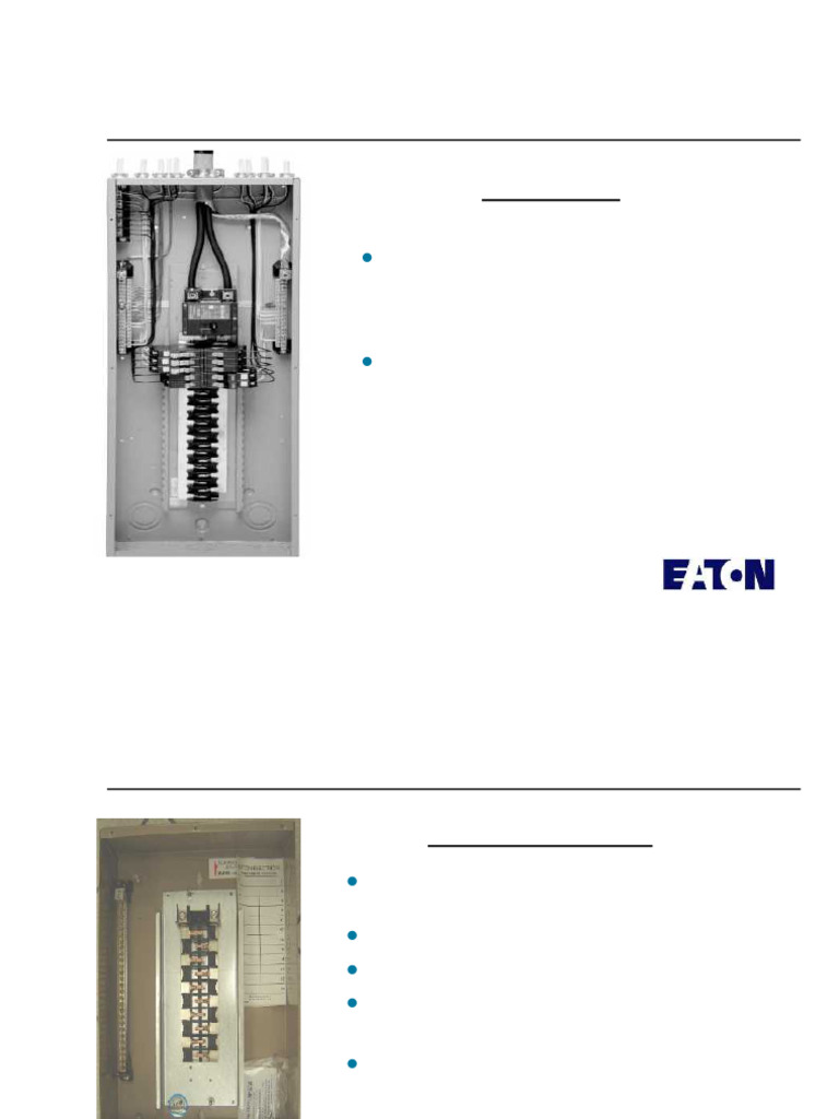 Centros de Carga y Tableros EATON | PDF