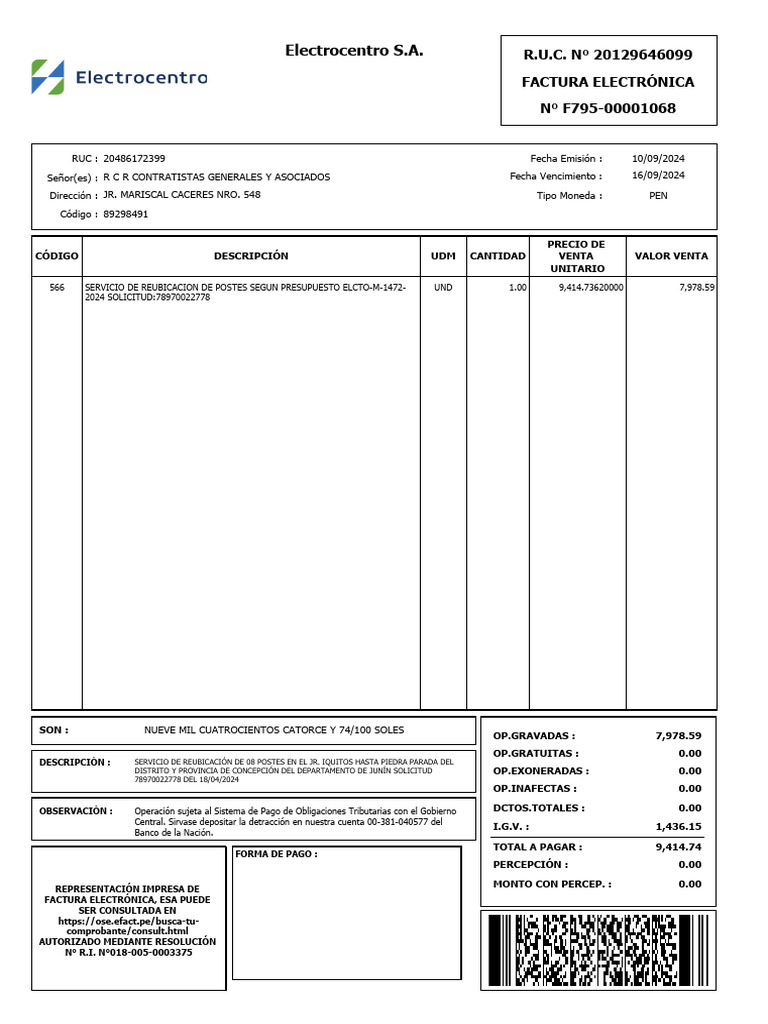 20129646099-01-F795-00001068 - RCR Contratistas Generales y Asociados | PDF