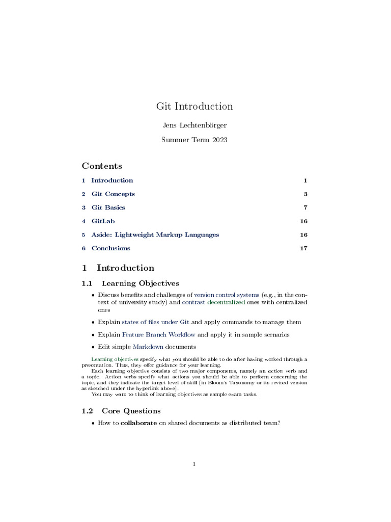 Git Introduction | PDF