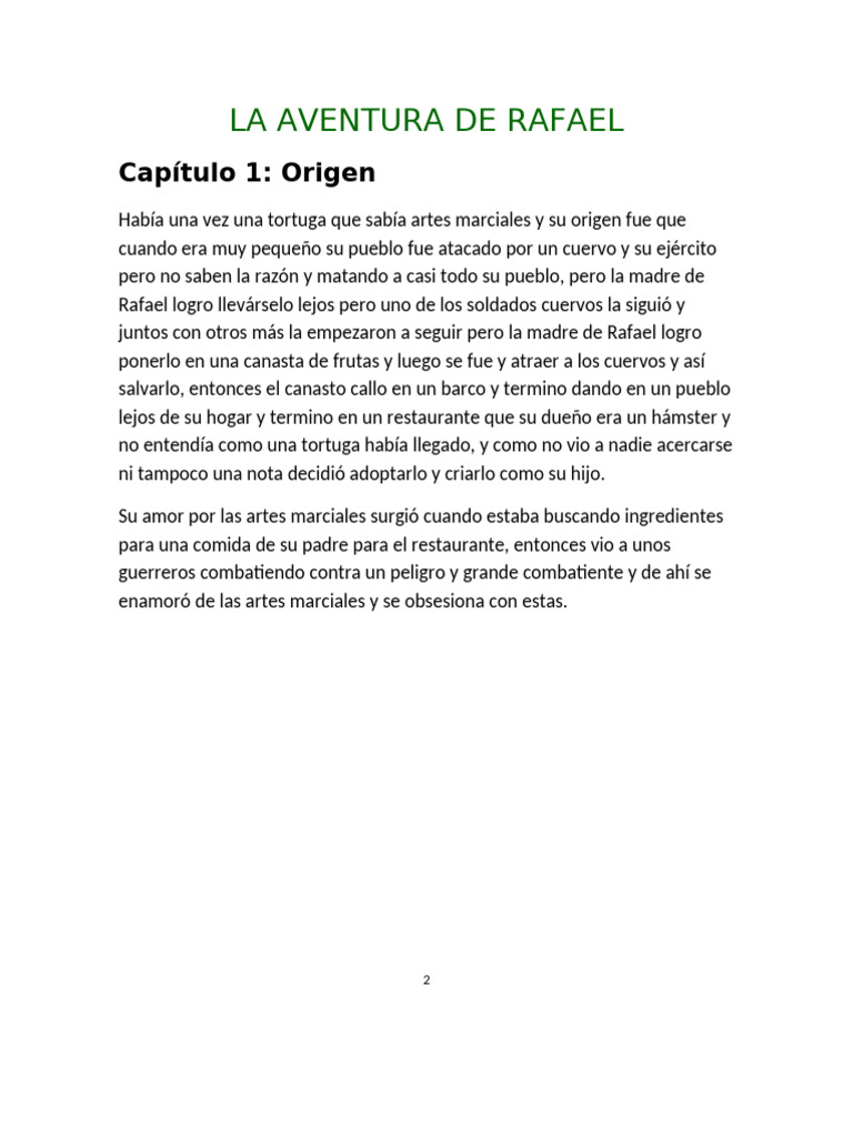 La Aventura de Rafael | PDF