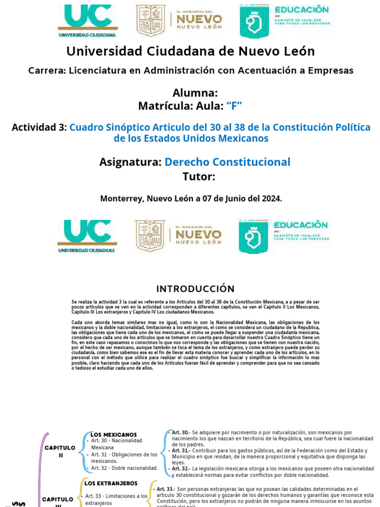 Act 3 - Derecho Const | PDF