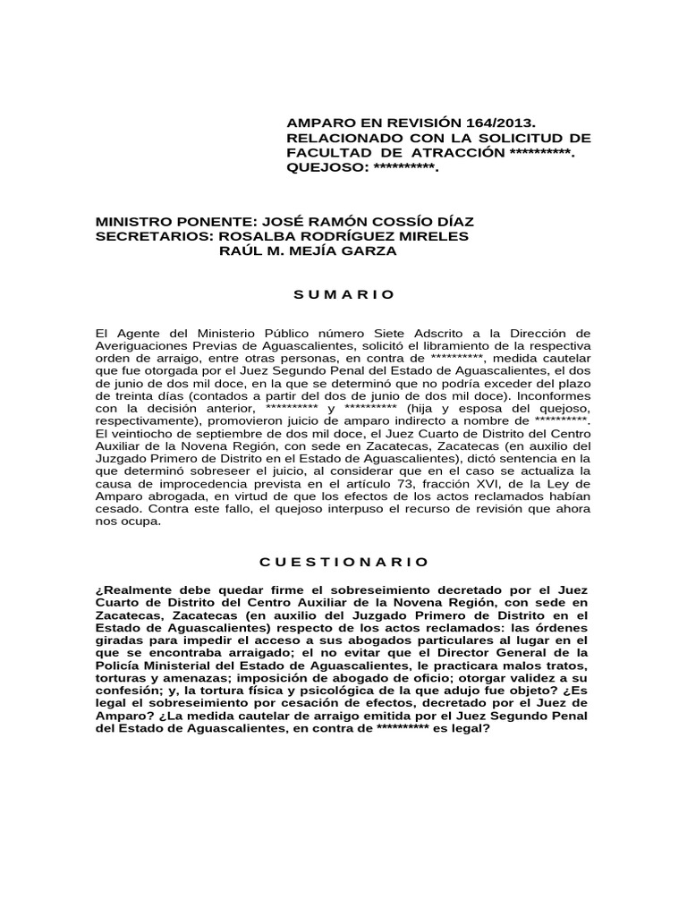 GL AR 164-13 Arraigo | PDF