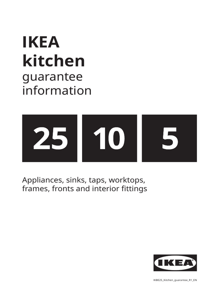 Ikbe25 Ikea Kitchen Metod Guarantee Brochure A5 r1 e S | PDF