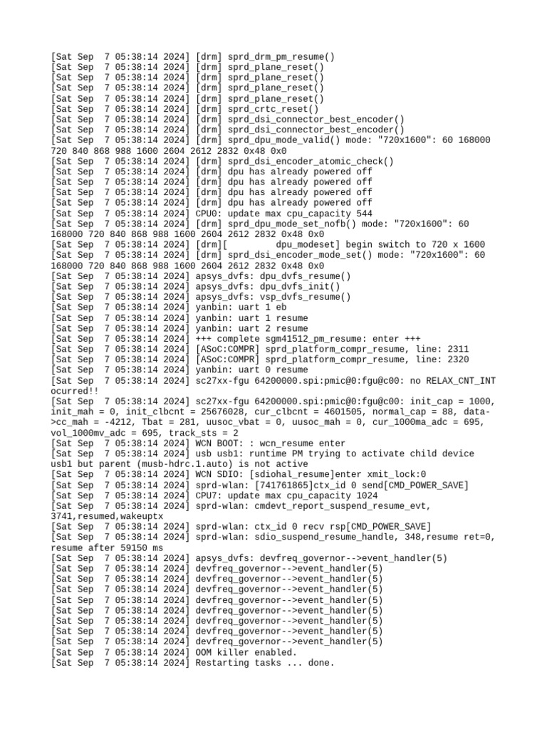 Standby Kernel Log 2024 0907 060942 | PDF