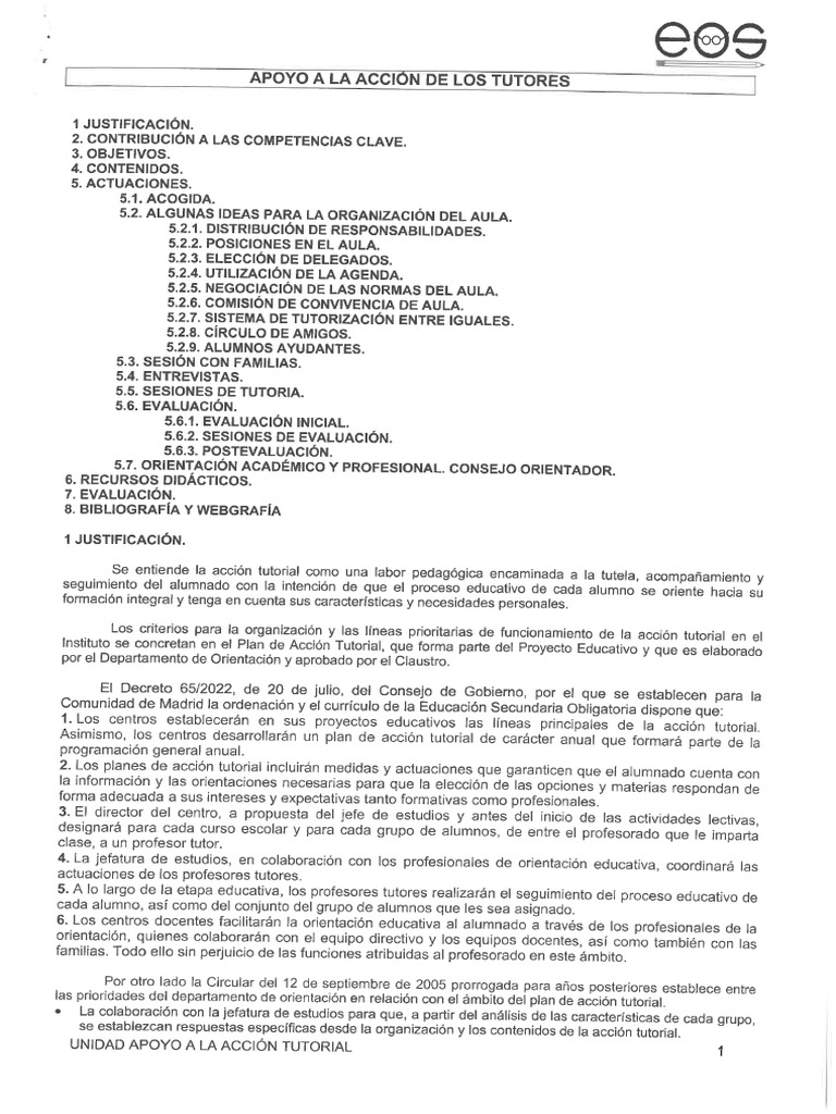 UD Apoyo A Tutores | PDF