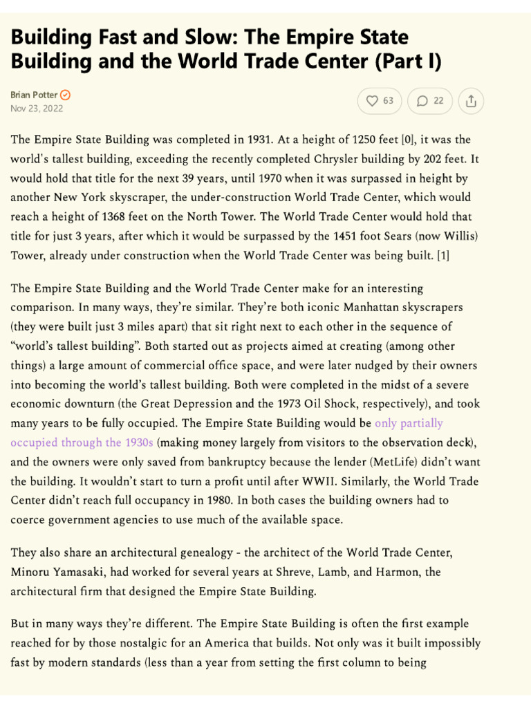 Building Fast and Slow_ The Empire Stat.. | PDF