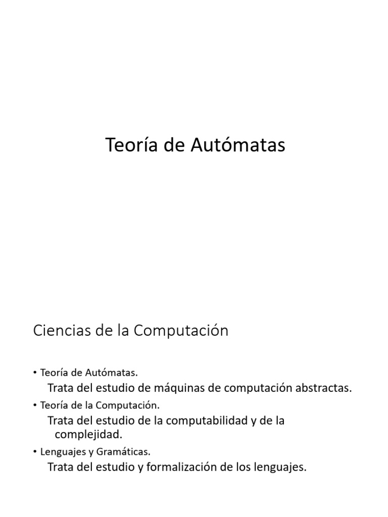 02 Introducción A Los Autómatas | PDF