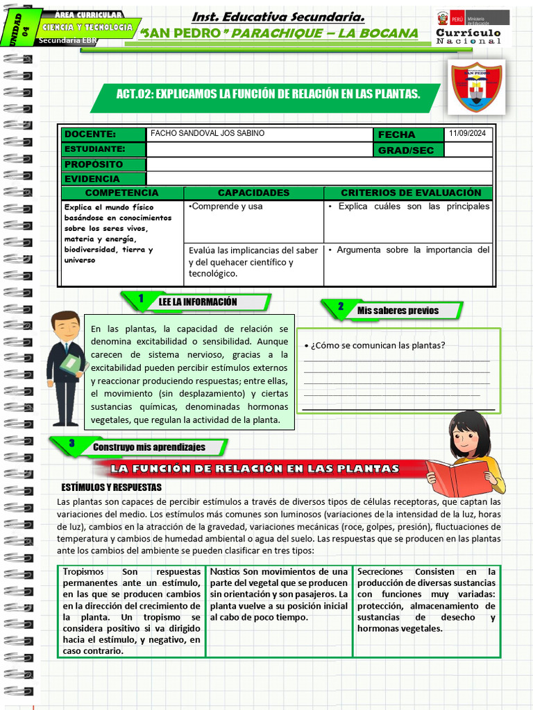A-4º Act 2-Cyt-Und 4 Imprimir | PDF