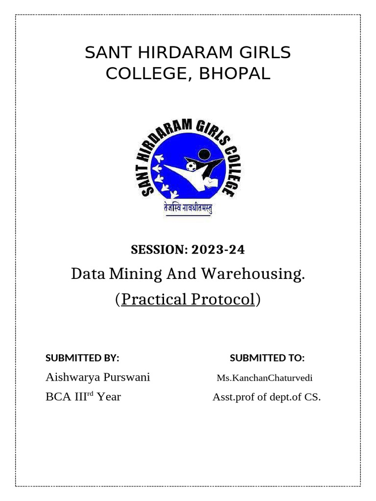 WEKA practical protocol | PDF