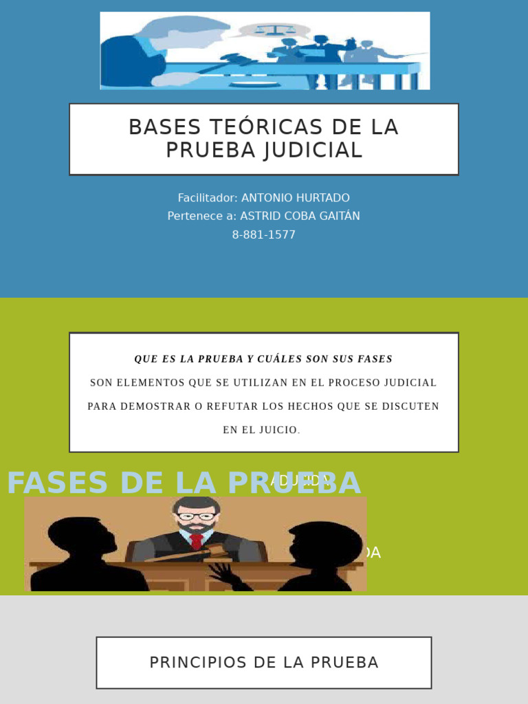 Bases Teóricas de La Prueba Judicial - 040247 | PDF