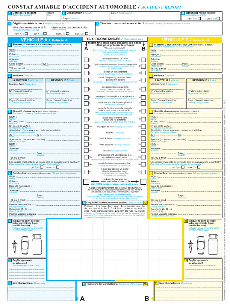 Allianz Constat Amiable | PDF