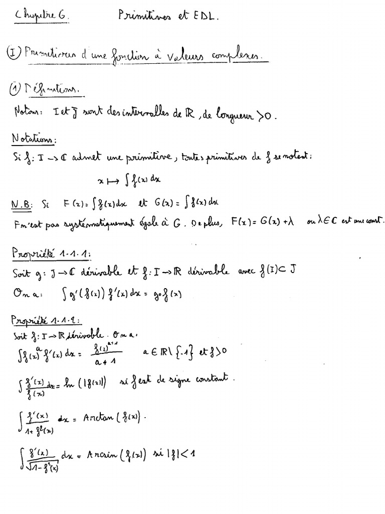 06 - Primitives Et Intégrations | PDF
