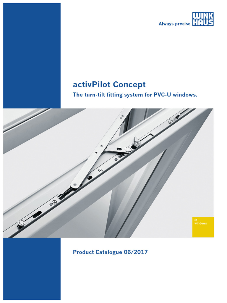Winkhaus - FT Activpilot Concept PVC KT 106 163 062017 en | PDF