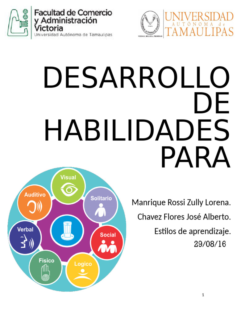 Estilos de Aprendizaje: Visual, Auditivo y Kinestésico | PDF ...