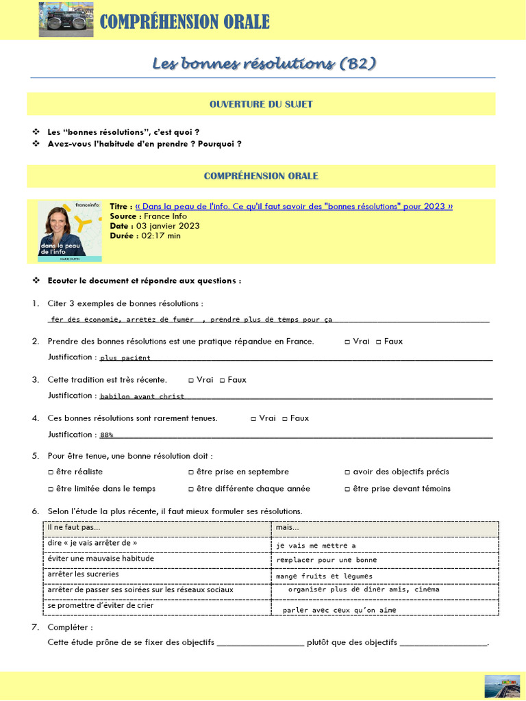 Co b2 Les-Bonnes-Resolutions | PDF