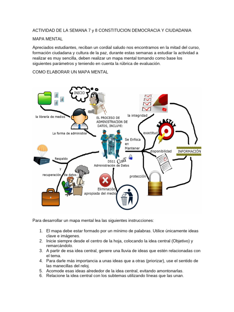 Actividad De La Semana 7 Y 8 Constitucion Democracia Y Ciudadania Pdf