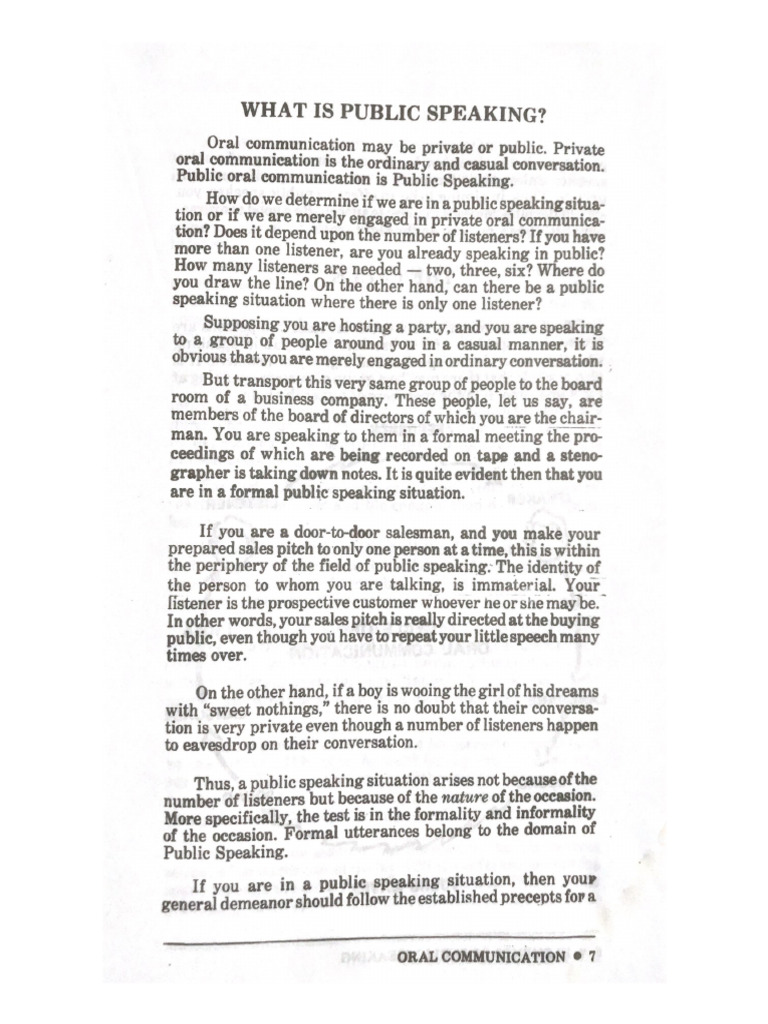 What Is Public Speaking | PDF