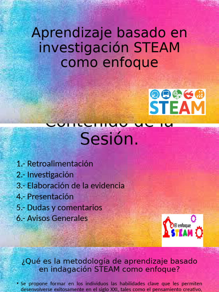 Aprendizaje Basado en Investigación STEAM Como Enfoque | PDF