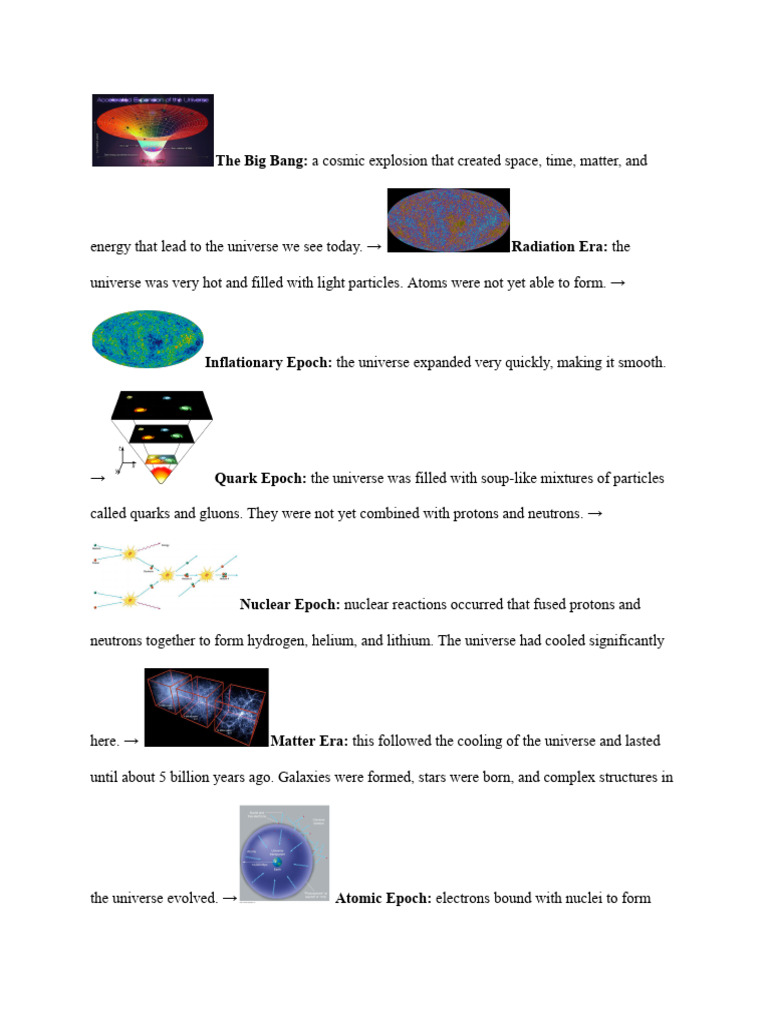 The Universe Timeline | PDF