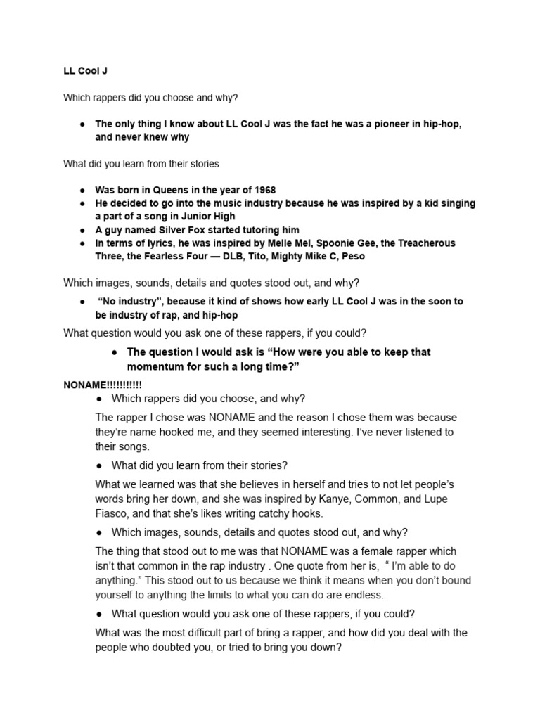 50 Rappers 50 Stories | PDF