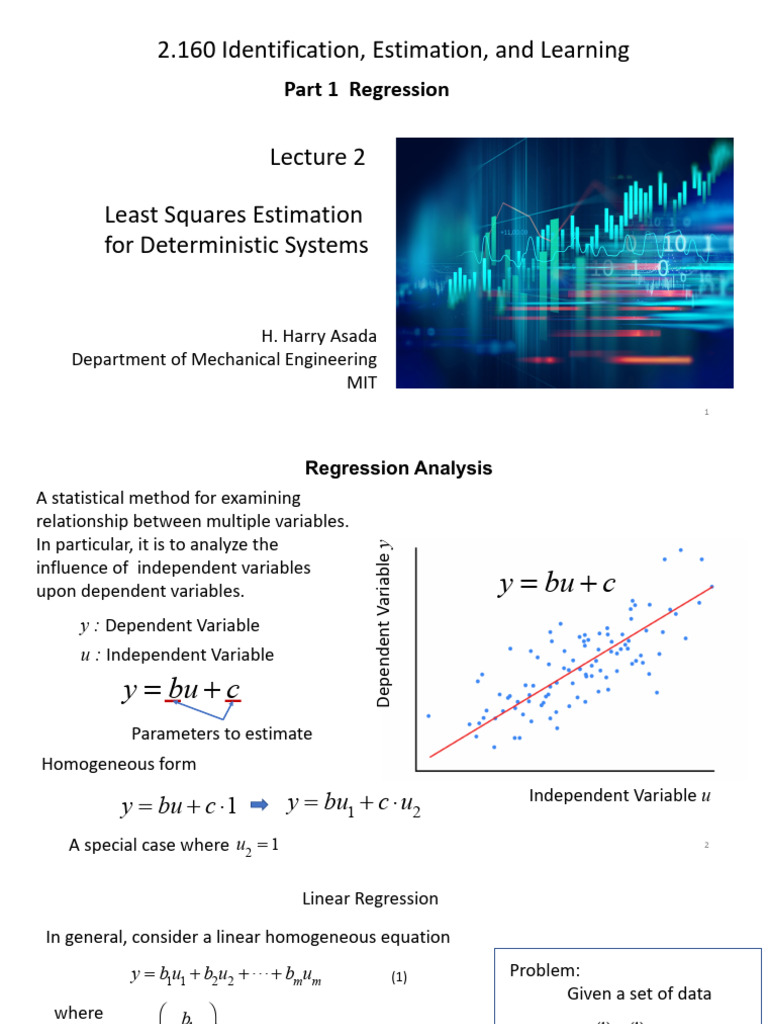 Lecture 2 Regression LSE | PDF