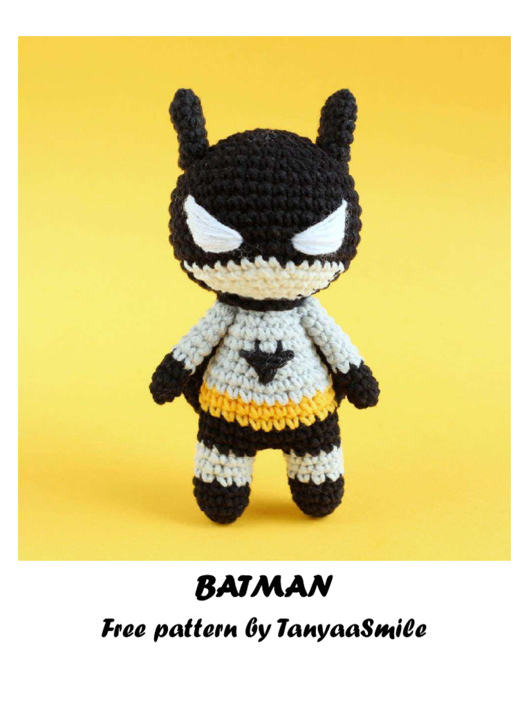 Crochet Little Batman Amigurumi PDF Free Pattern | PDF
