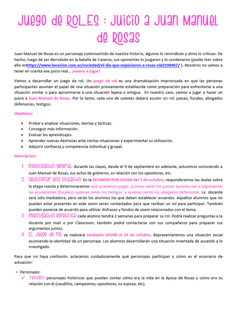 3 A TP Juego de ROLES | PDF