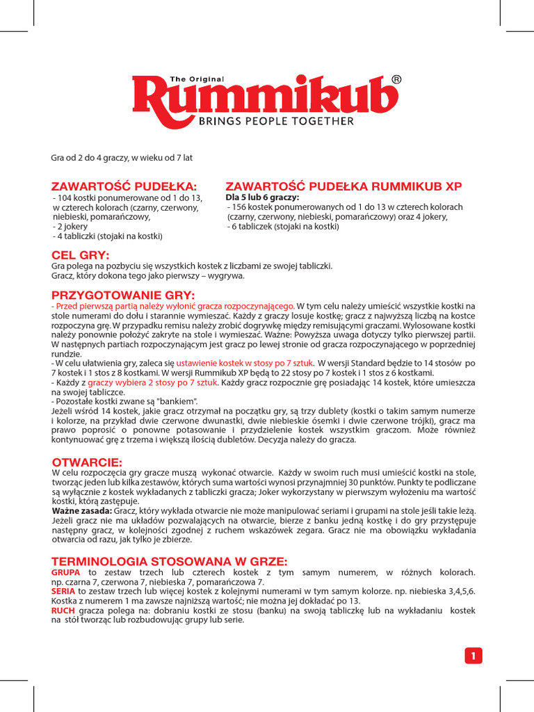 Rummikub Standard | PDF