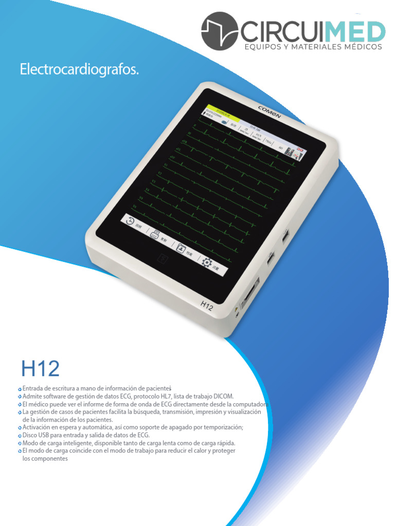 Electrocardiografo Comen H12 V1 | PDF