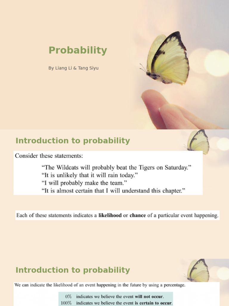 IB SL Probability | PDF