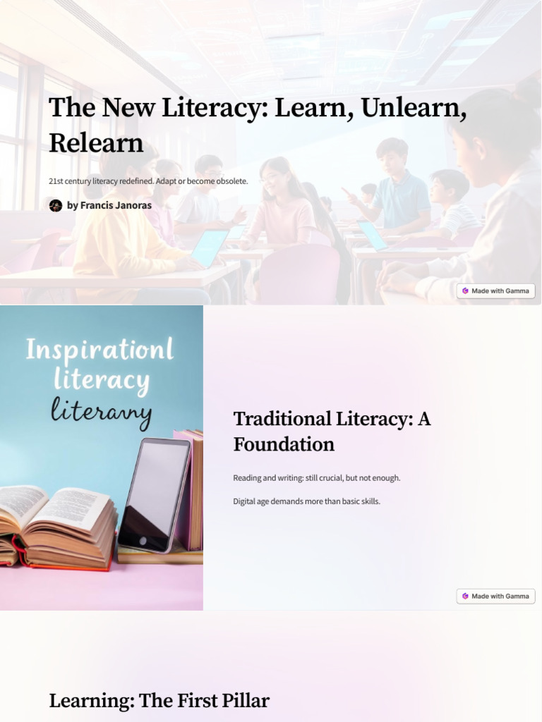 The New Literacy Learn Unlearn Relearn | PDF