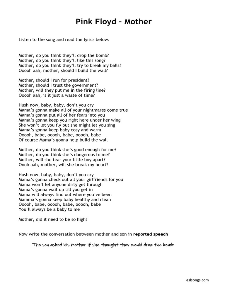 Pink Floyd Mother | PDF