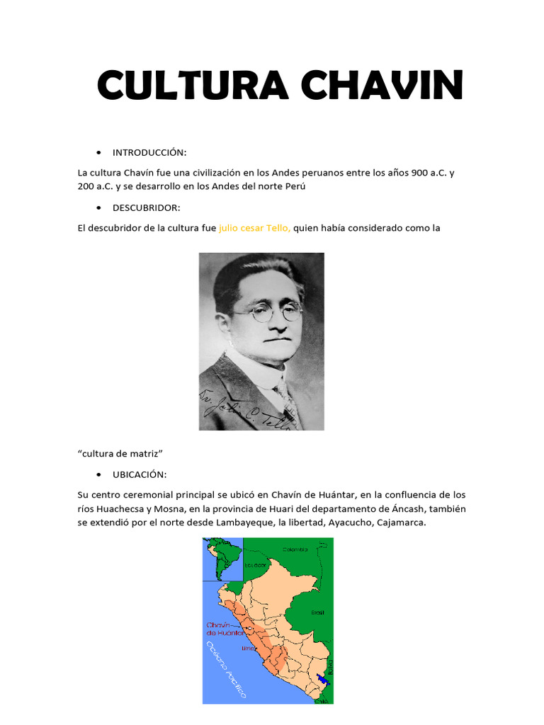 Cultura Chavin | PDF