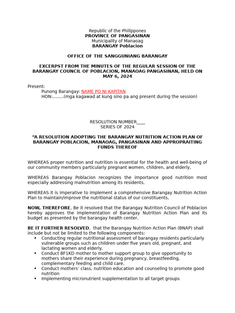 Sample Resolution 1 1 | PDF