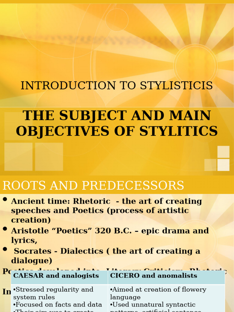 Introduction Stylistics | PDF