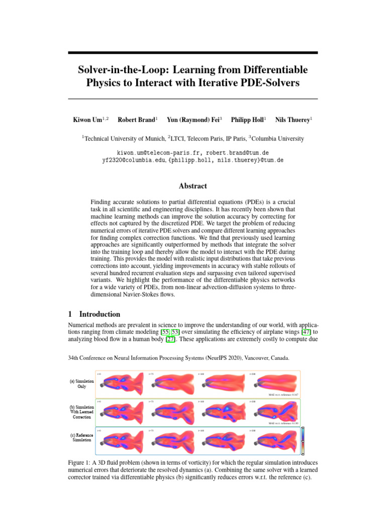 NeurIPS 2020 Solver in The Loop Learning From Differentiable Physics To Interact With Iterative ...
