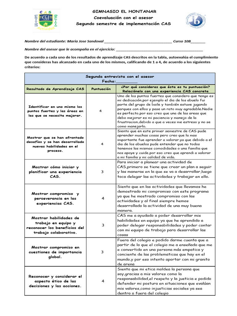 Segunda Entrevista Con El Asesor 2023 | PDF | Creatividad | Crecimiento personal y profesional