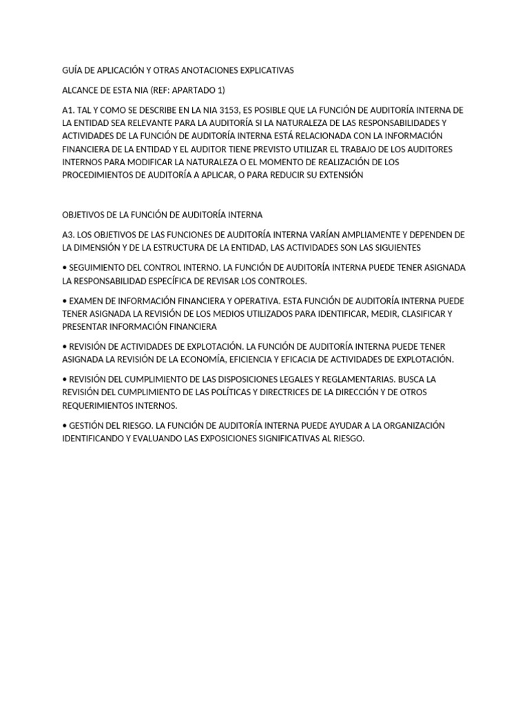 Guía de Aplicación y Otras Anotaciones Explicativas | PDF