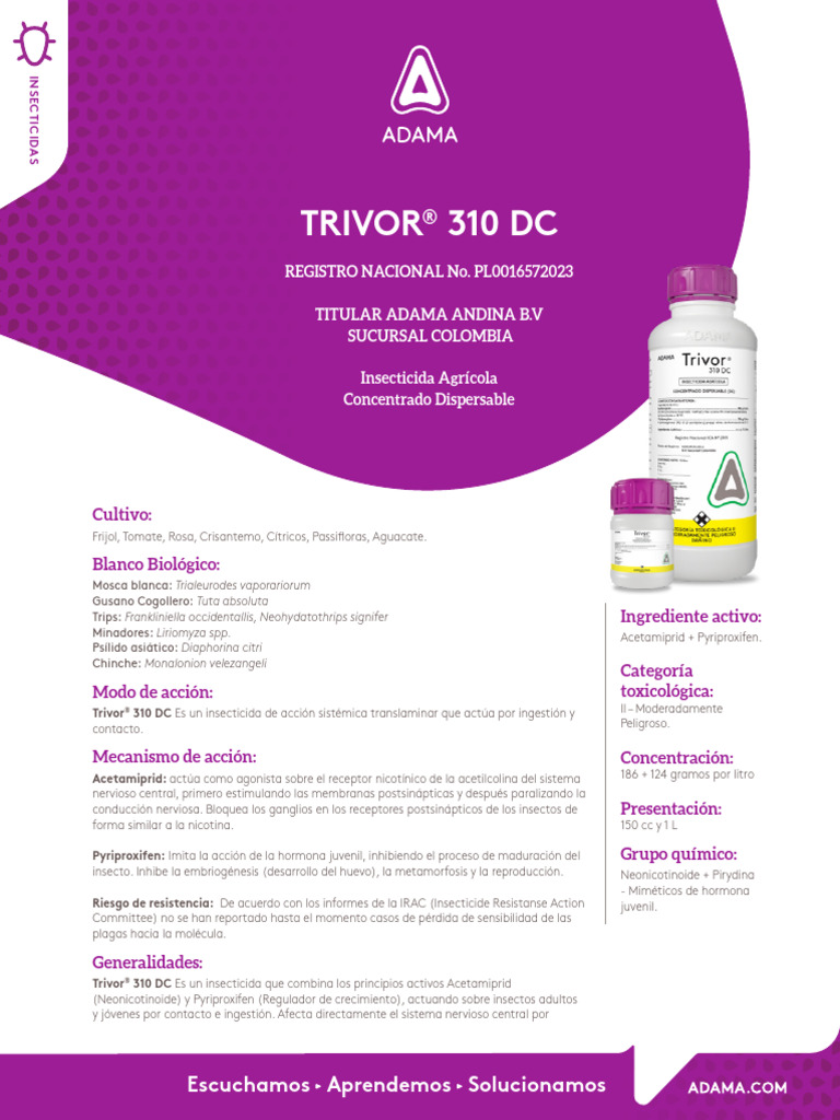 FICHA TECNICA TRIVOR 310 DC 2024 | PDF