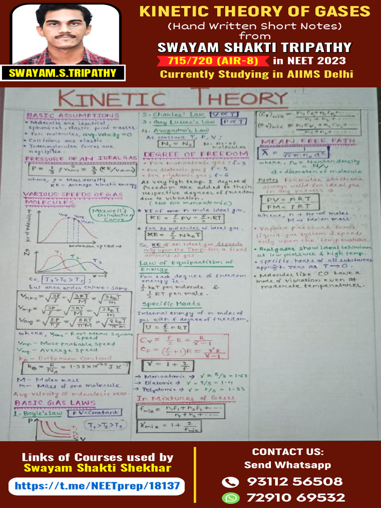 Chemical Kinetics Ncert Revision Questions | PDF