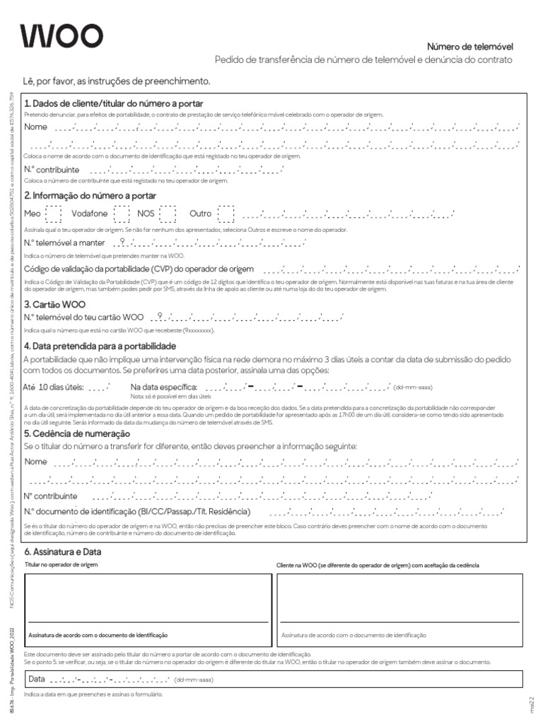 Portabilidade Woo | PDF