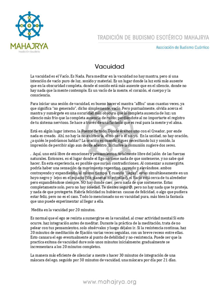 Vacuidad SPA | PDF