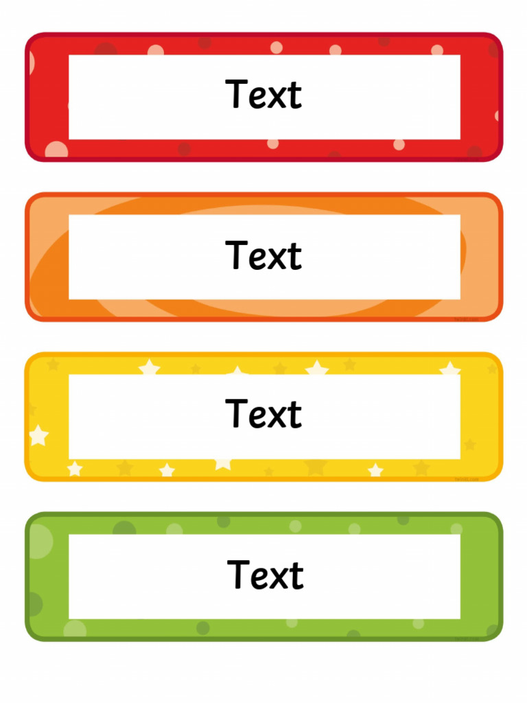 Editable Multicolored Patterned Labels | PDF
