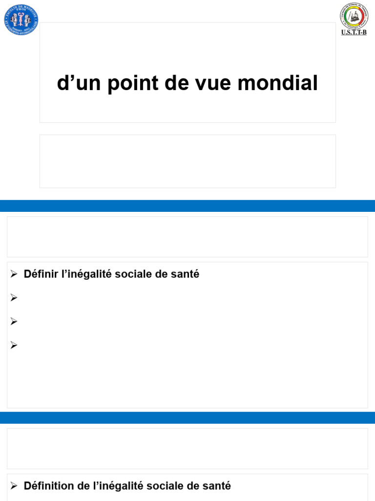 9 Inégalité Sociale en Santé SantéCom FAPH Pharm3 2020-21-30déc21 | PDF