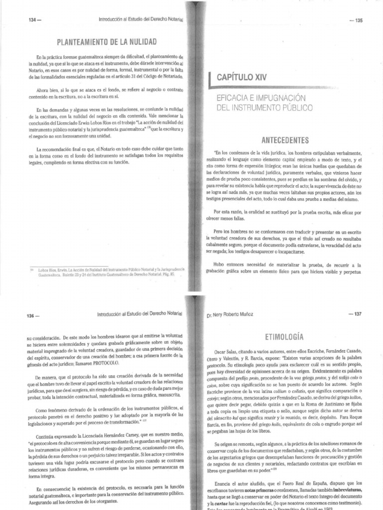 El Protocolo Notarial | PDF