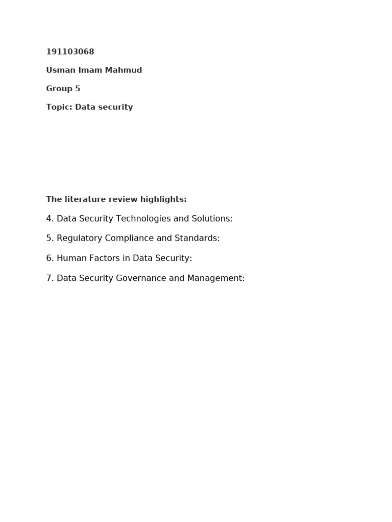 Data Security Assignment | PDF