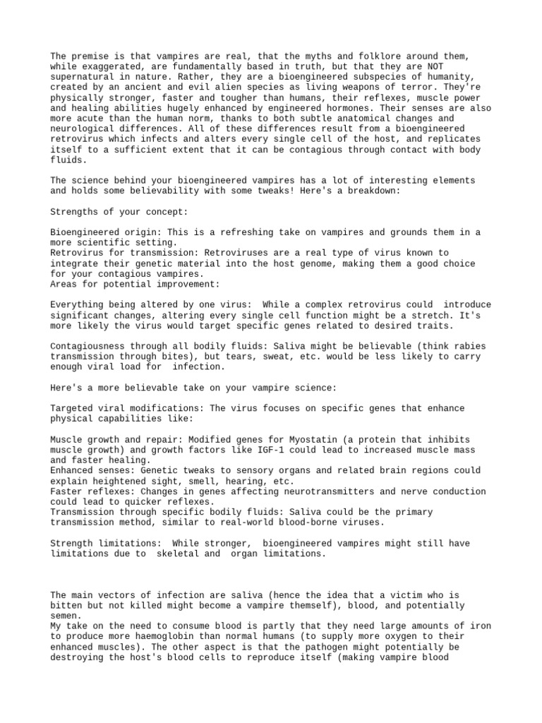 Longer Vampire Notes | PDF