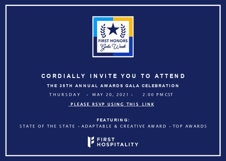 35th Annual Awards Gala Invitation | PDF | Career & Growth | Business